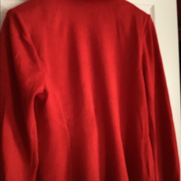 St. John | Jackets & Coats | St John Red Knit Jacket Size 2 Long Sleeve ...